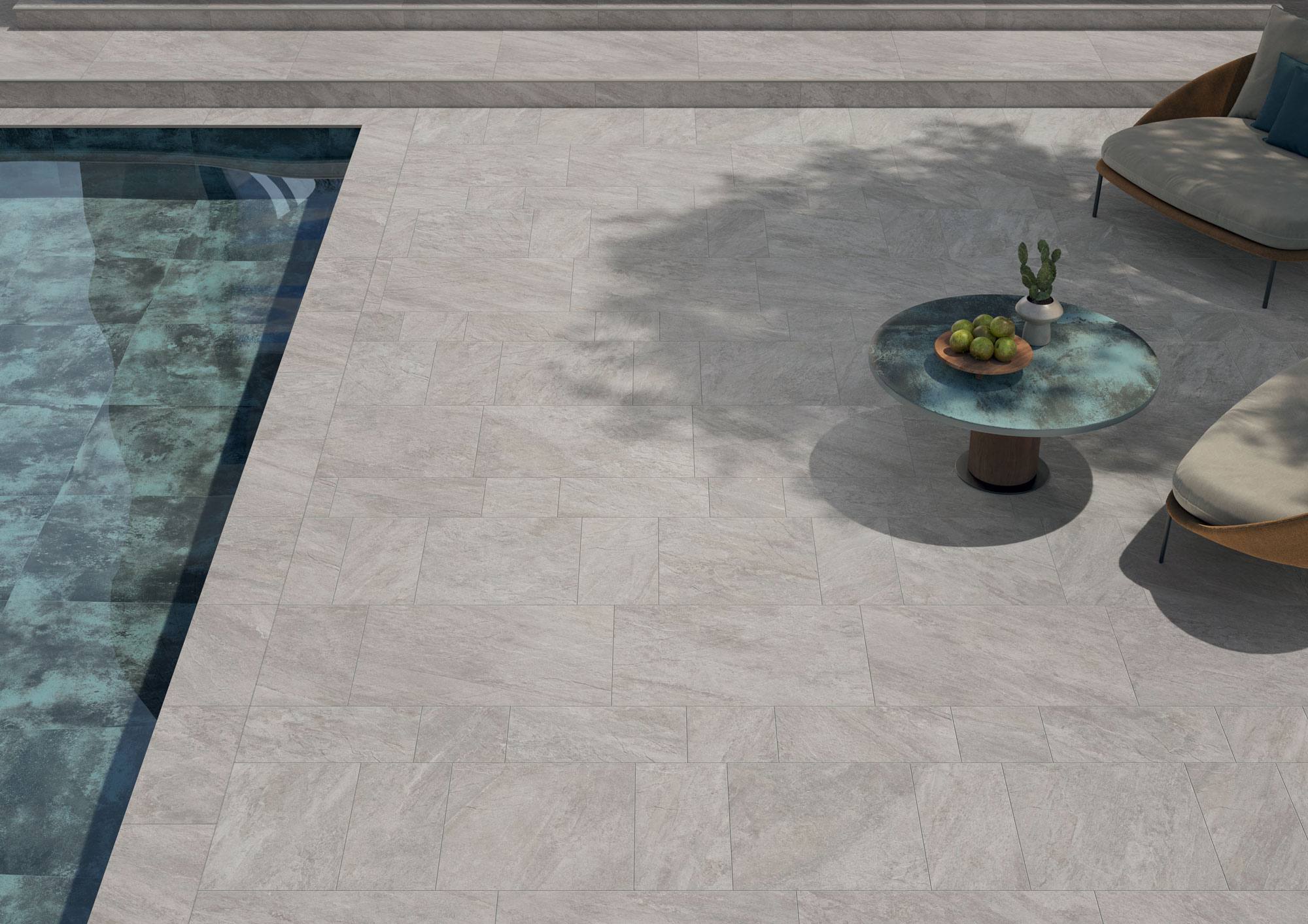 Alpine - 2cm Italian Quartz Porcelain Outdoor Tiles | The TilePortfolio